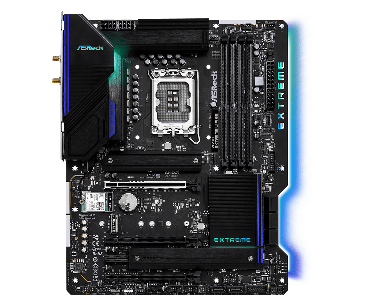 Asrock Z690 Extreme WIFI 6E ATX Motherboard - DC3 Distribution