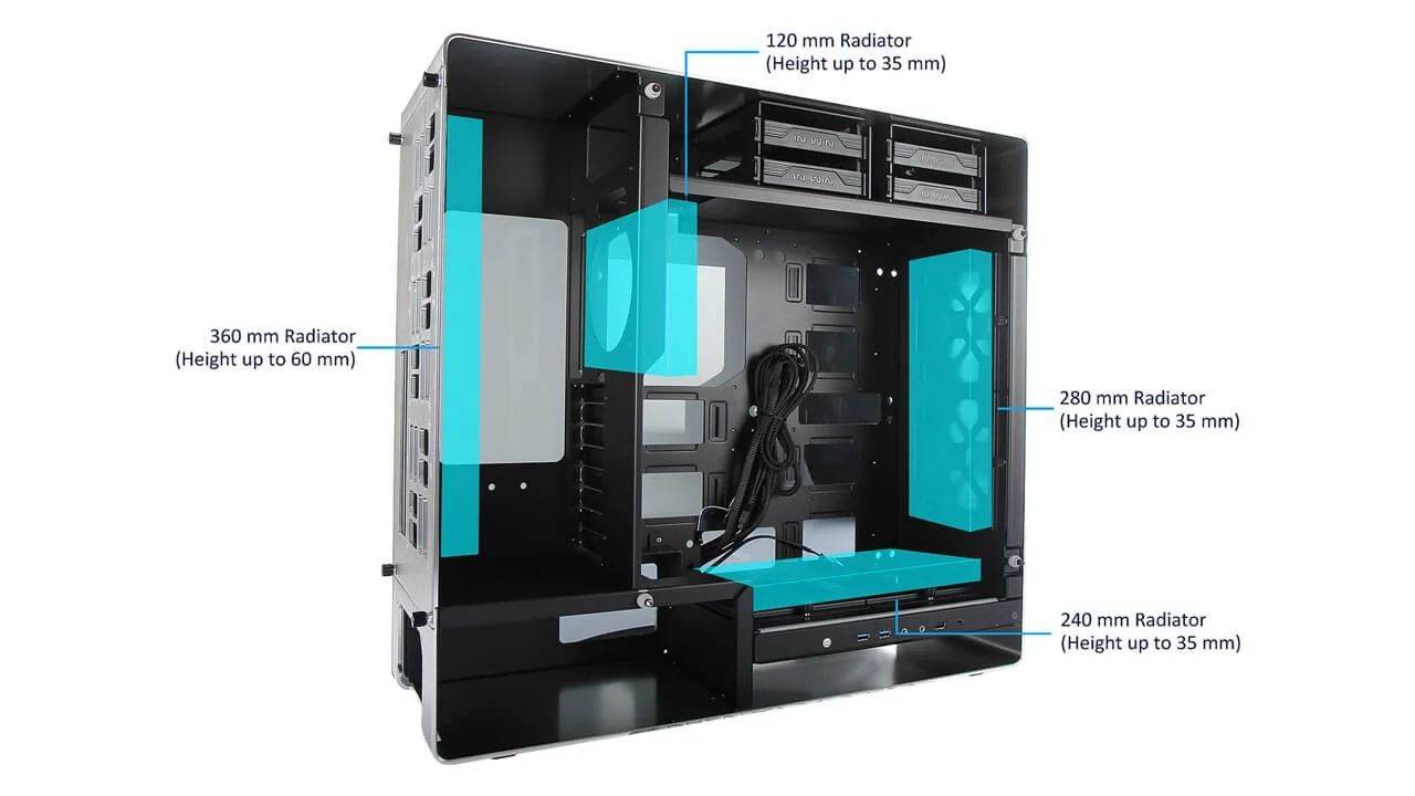 InWin 909 Silver and Black - DC3 Online Computer Store