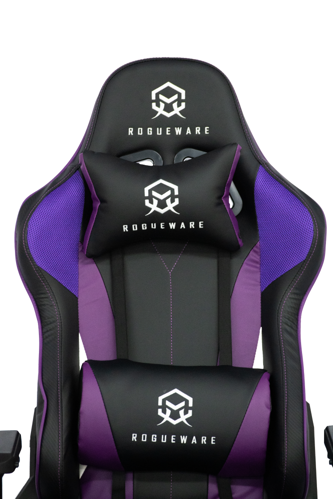 Rogueware GC200 Performance Gaming Chair - Black and Purple - DC3 ...