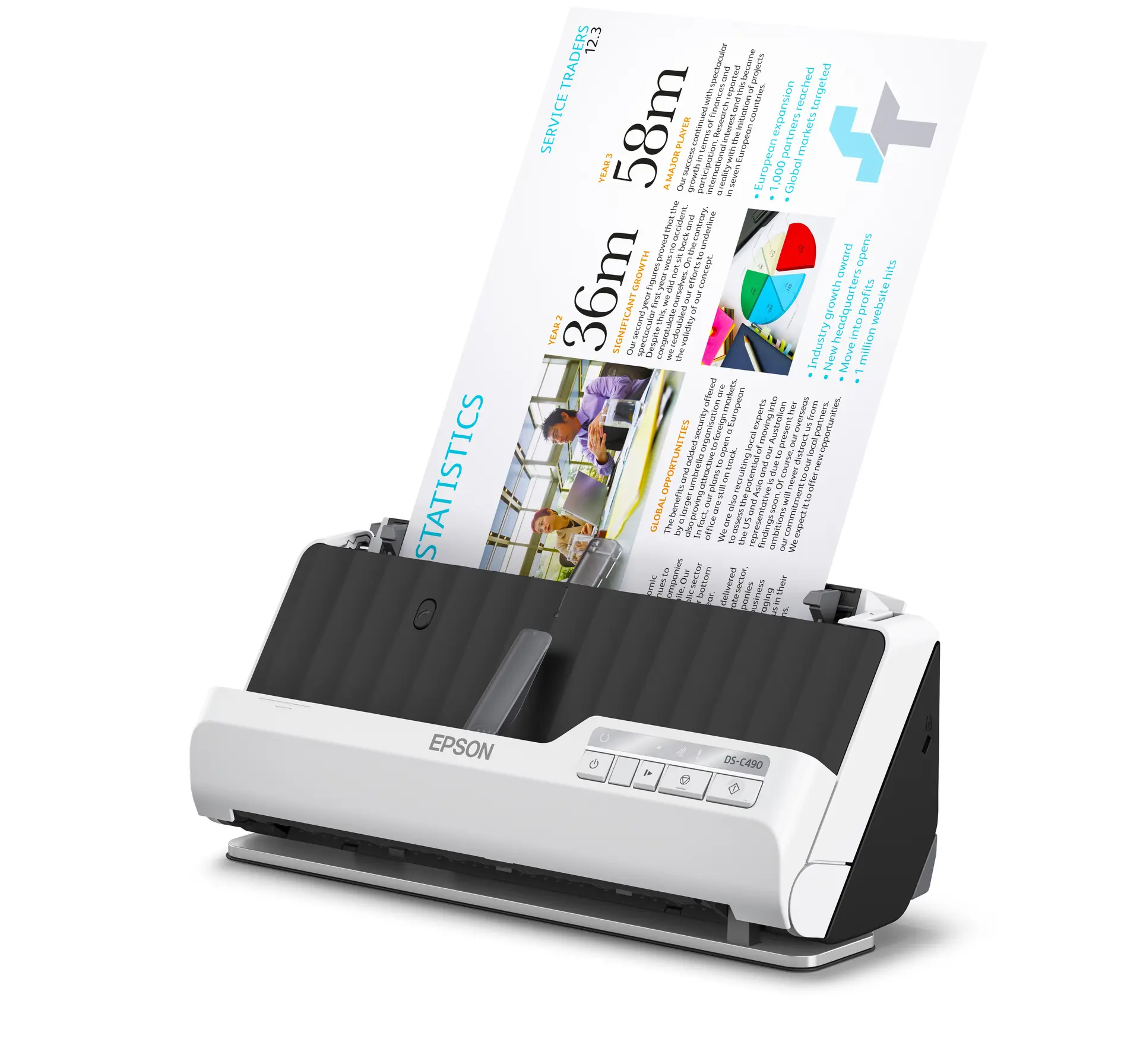 Epson DS-C490 Premium Compact Scanner - DC3 Distribution